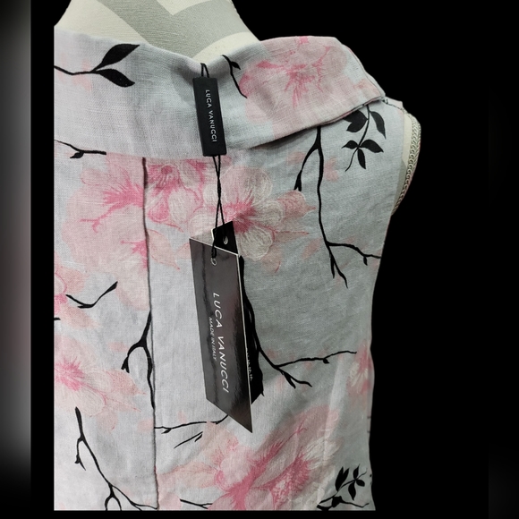 Luca Vanucci | Dresses | Luca Vanucci Made In Italy Womens Linen Dress ...